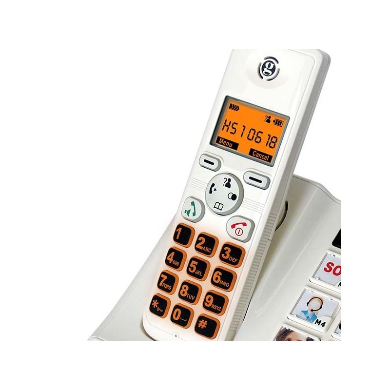 Téléphone sans fil geemarc mydect 100 larges touches
