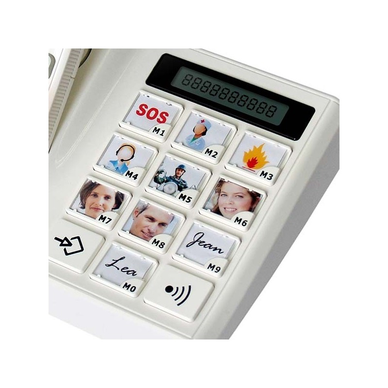 Téléphone sans fil geemarc mydect 100 larges touches